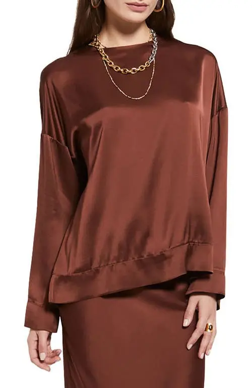 OTTOD'AME Fluid Viscose Blouse - Brown