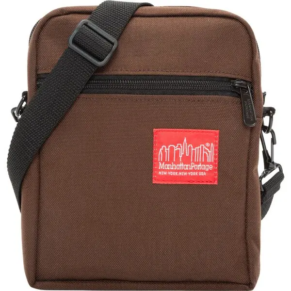 MANHATTAN PORTAGE City Lights Crossbody Bag - Dark Brown