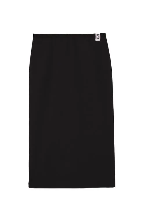 OTTOD'AME Solid Midi Skirt