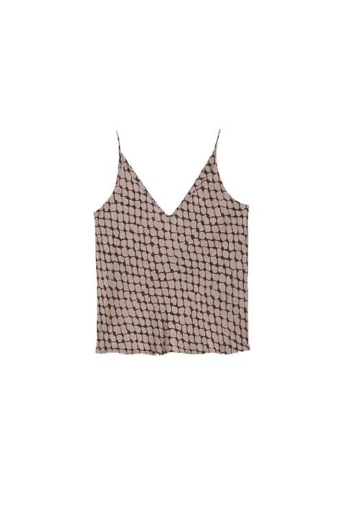 OTTOD'AME Printed Viscose Camisole