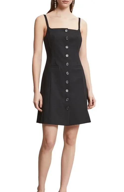 OTTOD'AME Short Dress With Buttons - Black