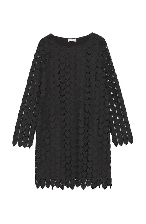 OTTOD'AME Short Dress With 3d Effect