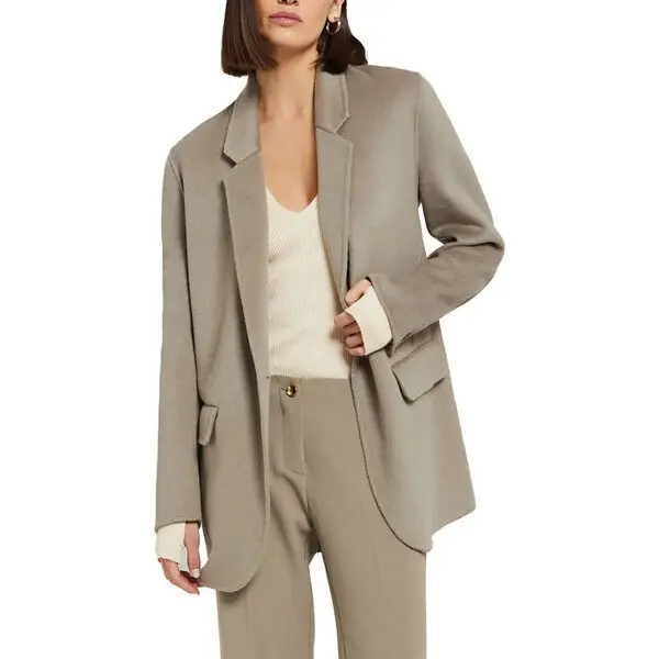 OTTOD'AME Wool-blend Blazer - Stone