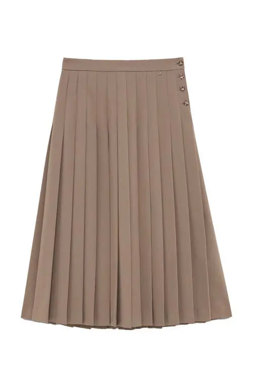 OTTOD'AME Pleated Midi Skirt