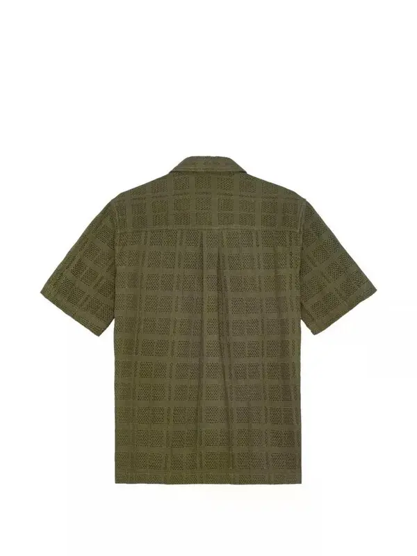 LES DEUX Charlie Open-work Shirt - Green