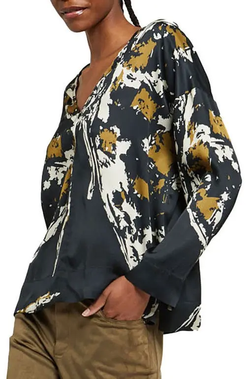 OTTOD'AME Viscose Fluid Blouse - Black