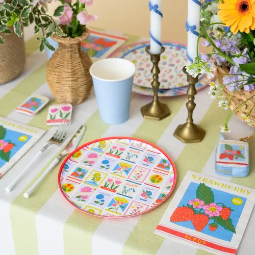 JOLLITY & CO In Bloom Strawberry Seed Packet Large Napkins