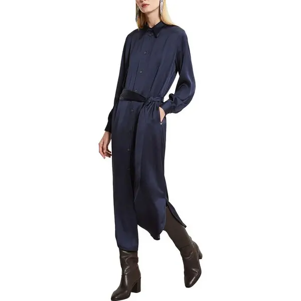 OTTOD'AME Viscose Long Chemisier - Blue