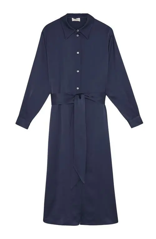 OTTOD'AME Viscose Long Chemisier - Blue