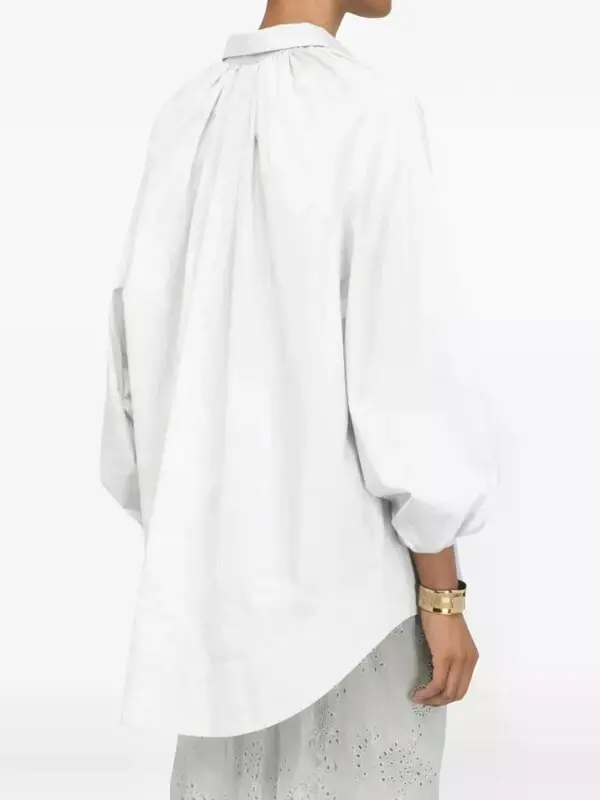 SEMICOUTURE Gathered-collar Shirt