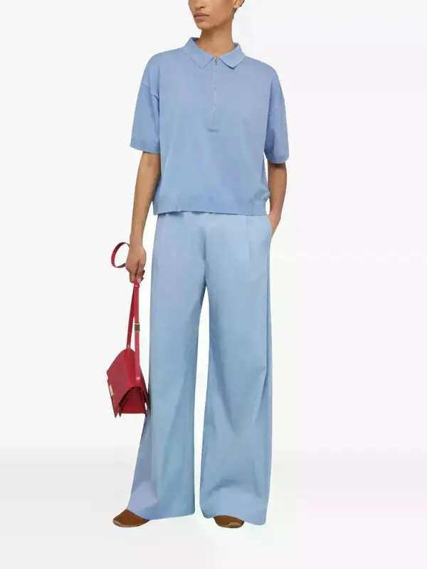SEMICOUTURE Elasticated-waistband Trousers - Blue