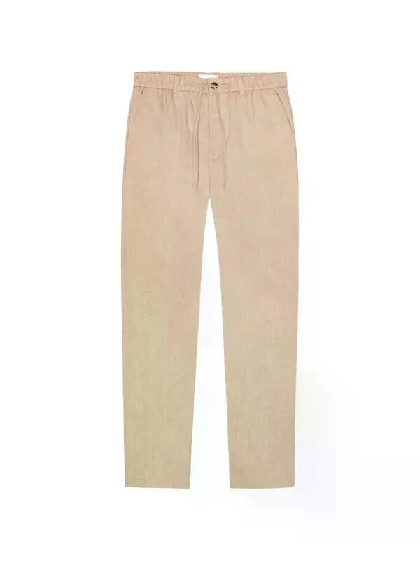 LES DEUX Elasticated Straight-leg Trousers - Neutrals
