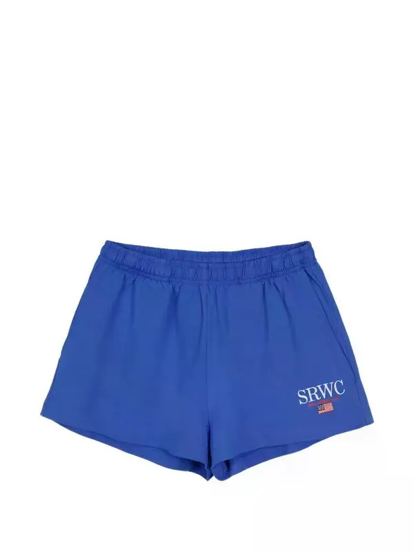 SPORTY & RICH Elasticated Graphic Shorts