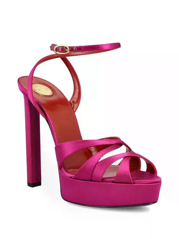 Saint Laurent Criss-cross Platform Sandals