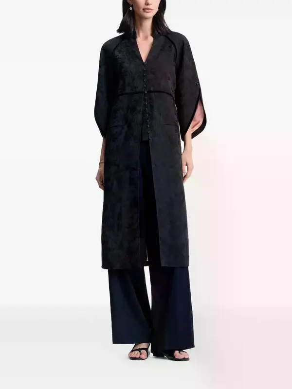 Shanghai Tang Floral Buttoned Coat