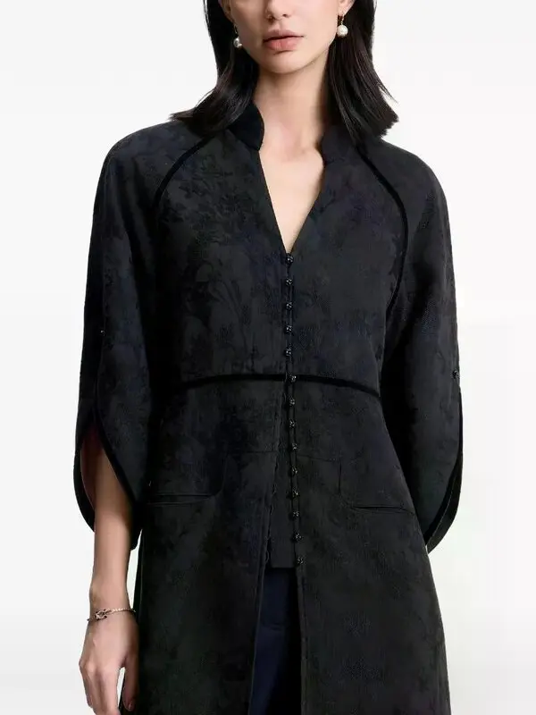 Shanghai Tang Floral Buttoned Coat