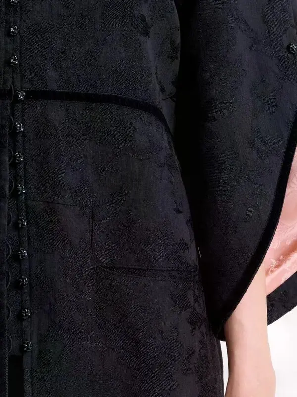 Shanghai Tang Floral Buttoned Coat