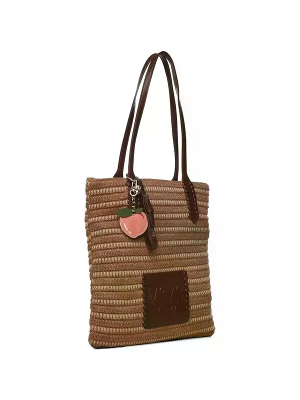 V°73 Woven Top Handle Shoulder Bag