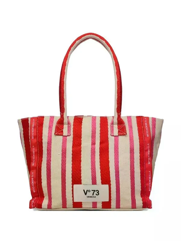 V°73 Striped Shoulder Bag - Red