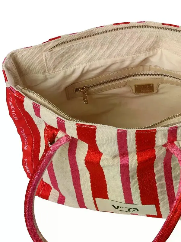 V°73 Striped Shoulder Bag - Red