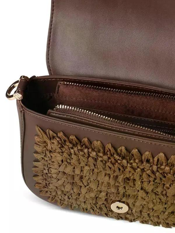V°73 Woven Shoulder Bag With Cherry Charm