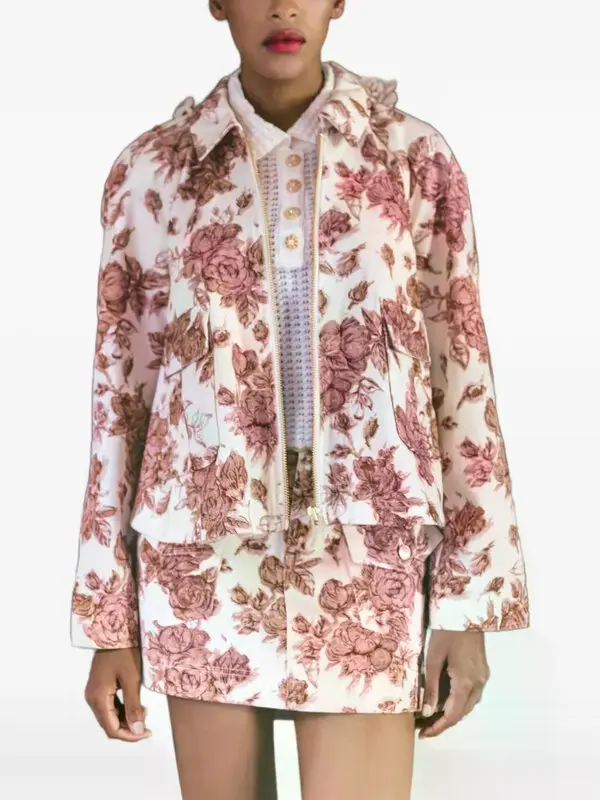 Cara Cara Floral Cropped Jacket