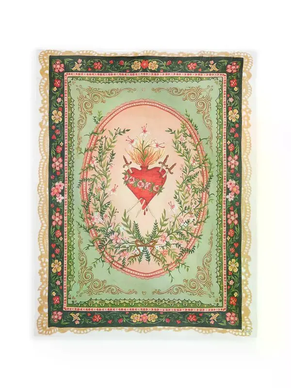 Faliero Sarti Heart Scarf - Green