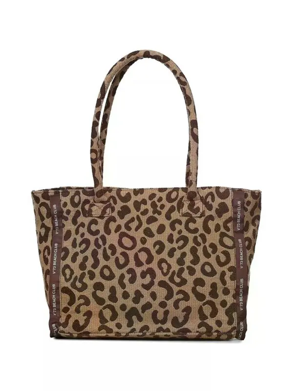 V°73 Animal-print Tote Bag - Neutrals