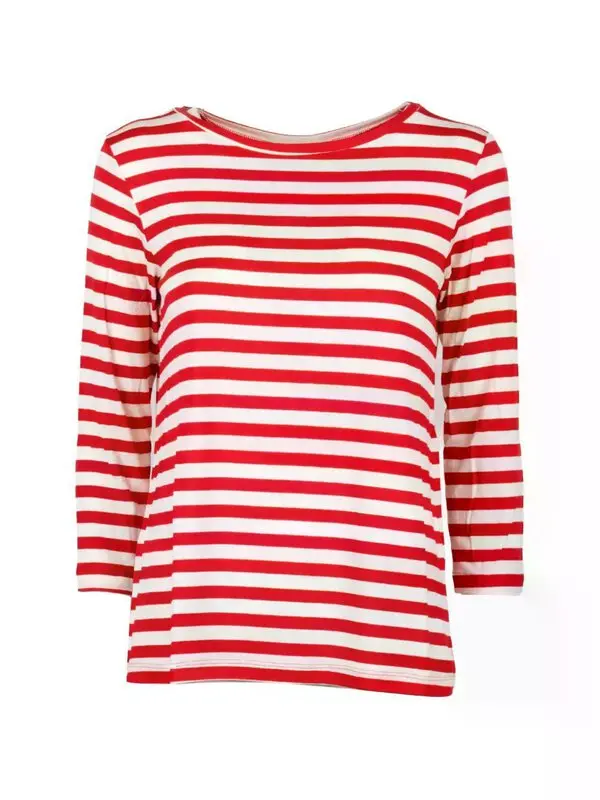 Marella Striped Three-quarter Sleeve T-shirt