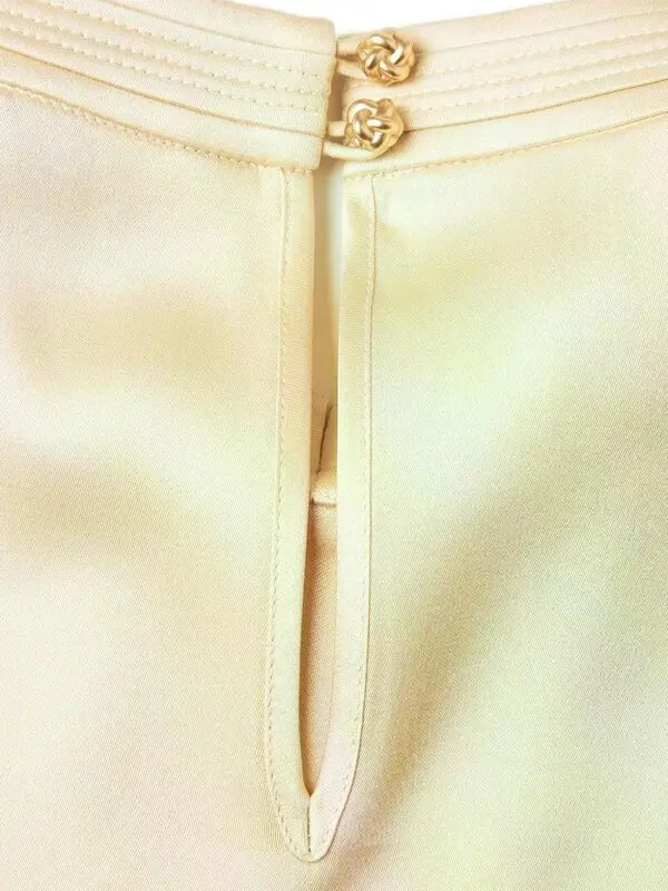 Shanghai Tang Ruched Detail Blouse - Neutrals
