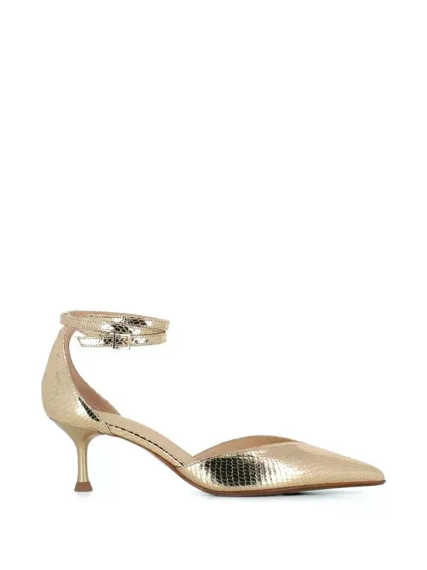 SERGIO LEVANTESI Camelia Point-toe Heeled Pumps - Gold