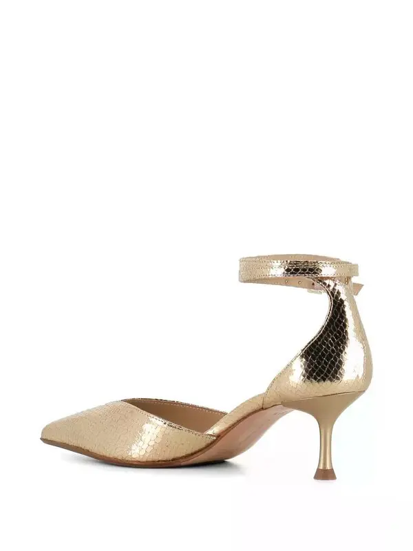 SERGIO LEVANTESI Camelia Point-toe Heeled Pumps - Gold