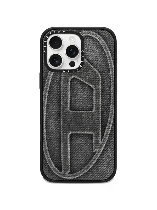 DIESEL® X Casetify 60576 Denim-effect Iphone 16 Pro Max Case - Black