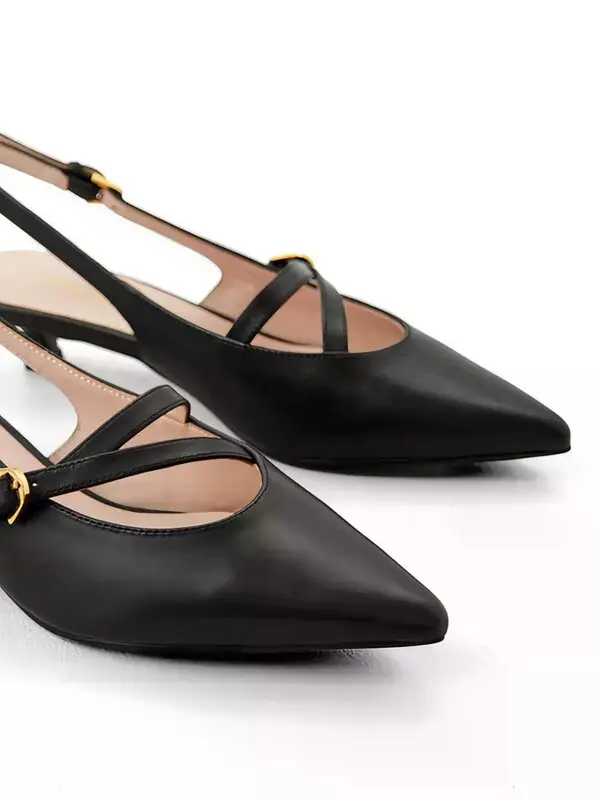 COCCINELLE Point-toe Slingback Pumps - Black