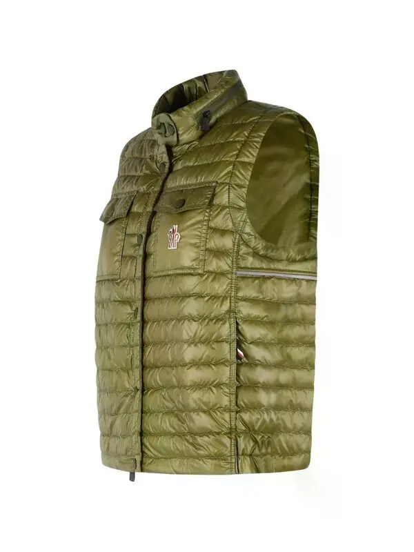 Moncler Padded Buttoned Gilet - Green