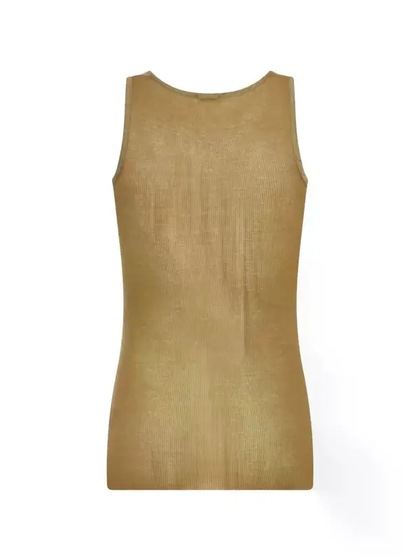 ROBERTO COLLINA Ribbed Knit Tank Top