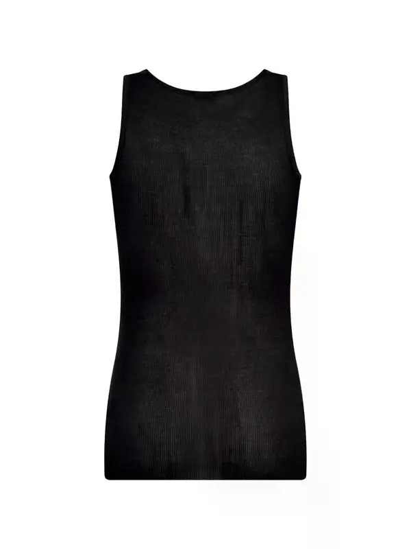 ROBERTO COLLINA Ribbed Tank Top - Black