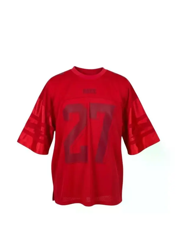 Rhude Graphic Print Football T-shirt - Red