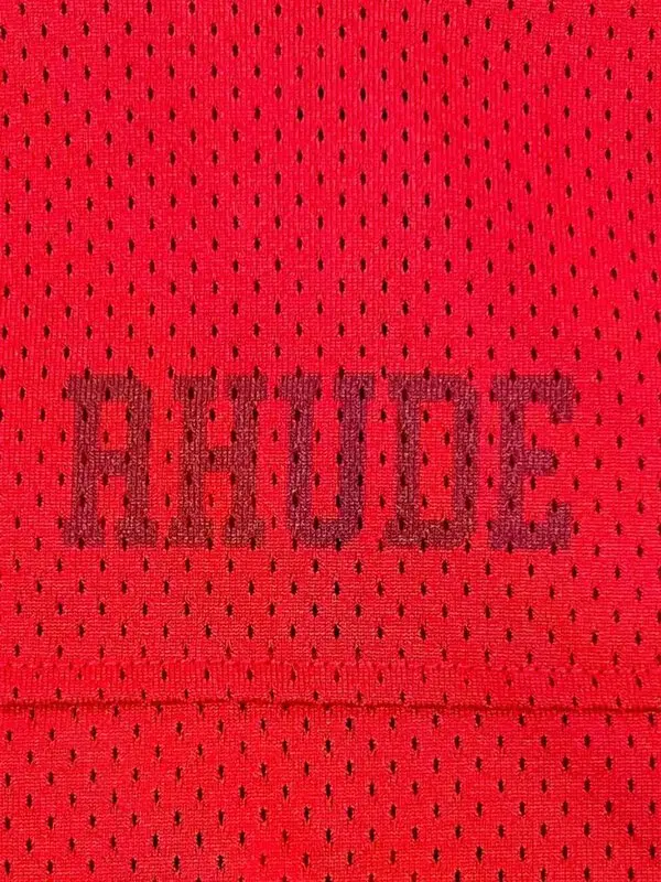 Rhude Graphic Print Football T-shirt - Red