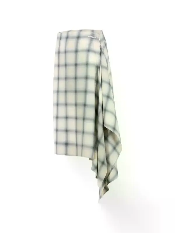 Coperni Checkered Asymmetrical Skirt