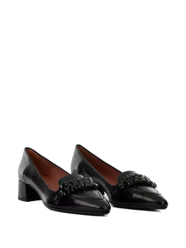 Status Pointed Leather Pumps
