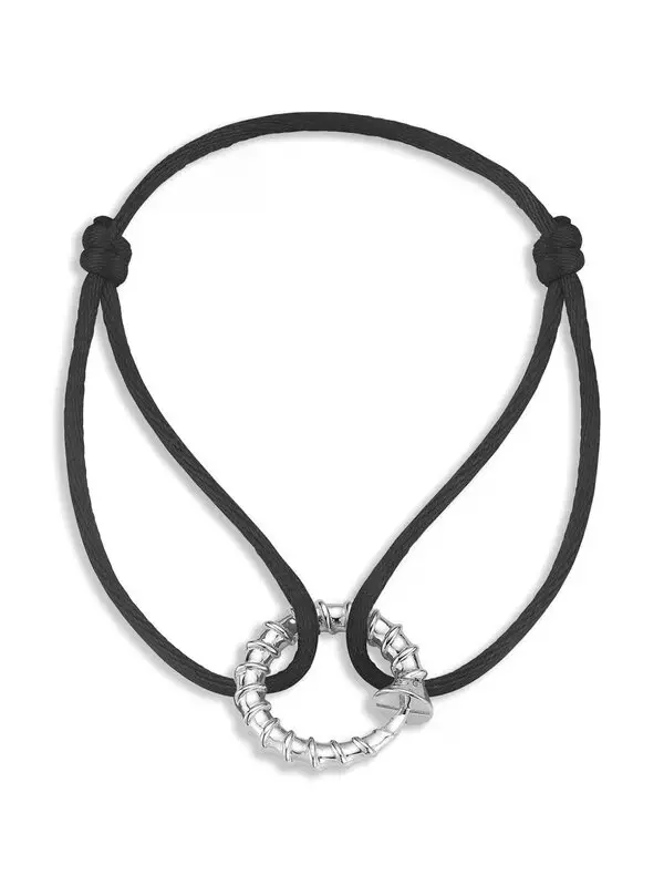Mateo Screw Cord Bracelet - Silver