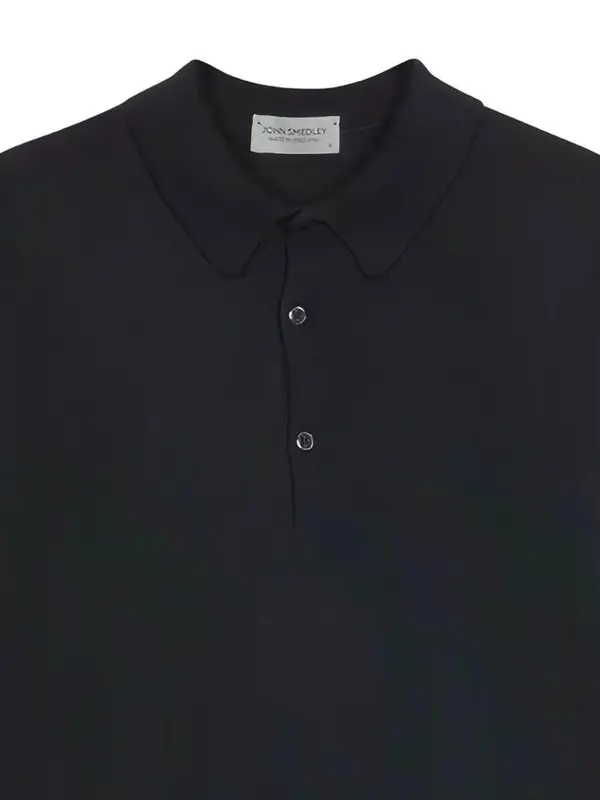 John Smedley Adrian Cotton Polo Shirt - Blue