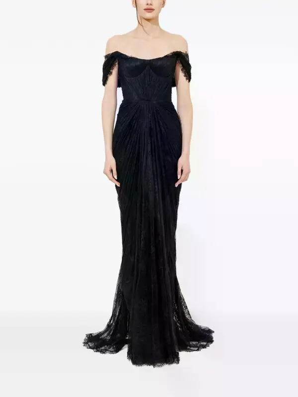 IRIS SERBAN Iolanda Off-shoulder Maxi Dress