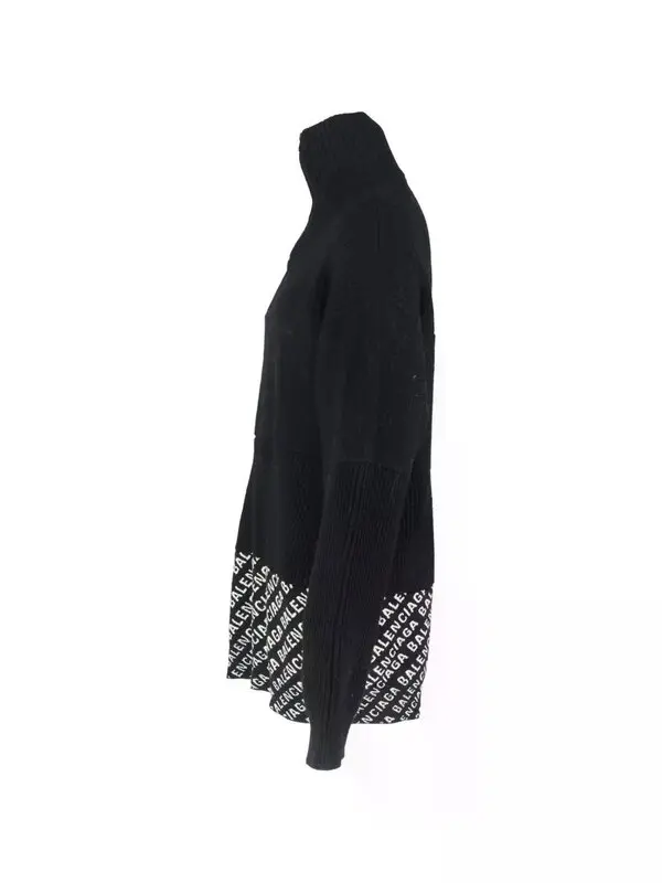 Balenciaga Panelled Half-zip Sweater