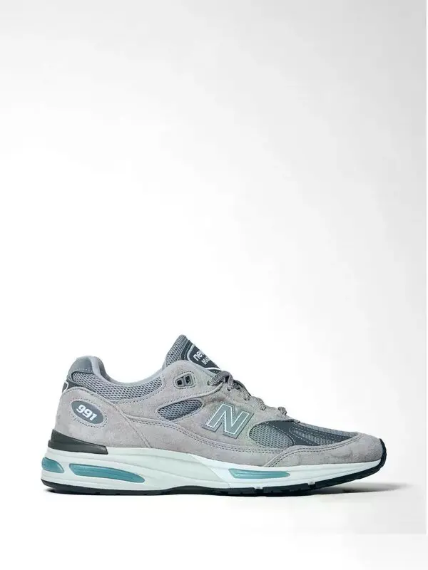 NEW BALANCE 991v2 Logo-patch Sneakers