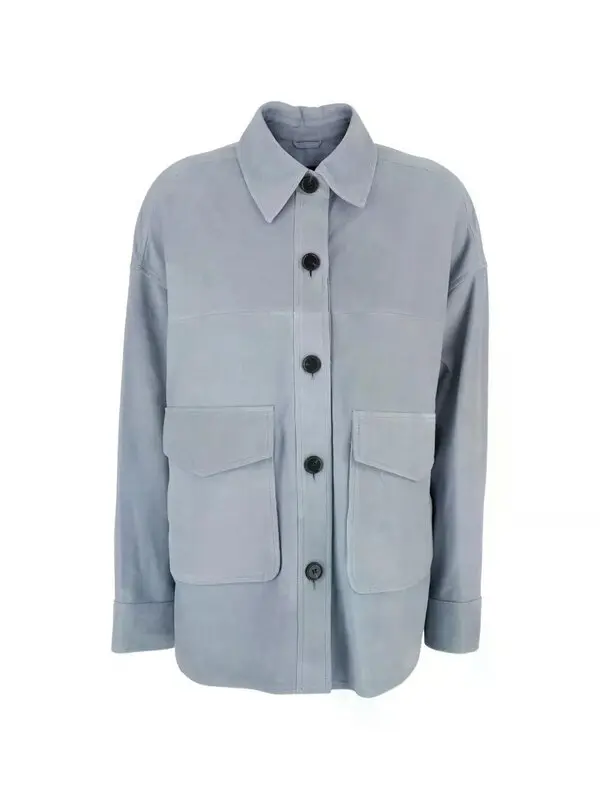 ARMA Kaylee Buttoned Lamb Jacket - Blue
