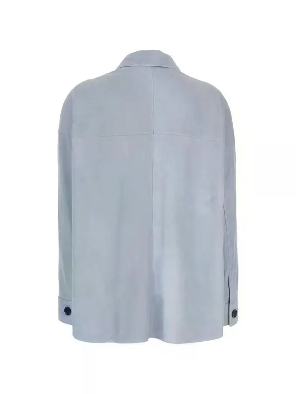 ARMA Kaylee Buttoned Lamb Jacket - Blue