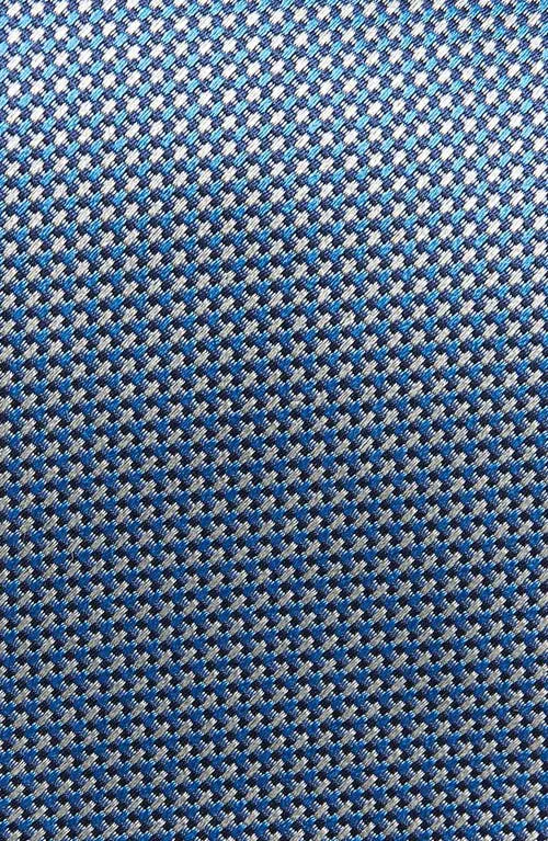 David Donahue Jacquard Neck Tie - Blue