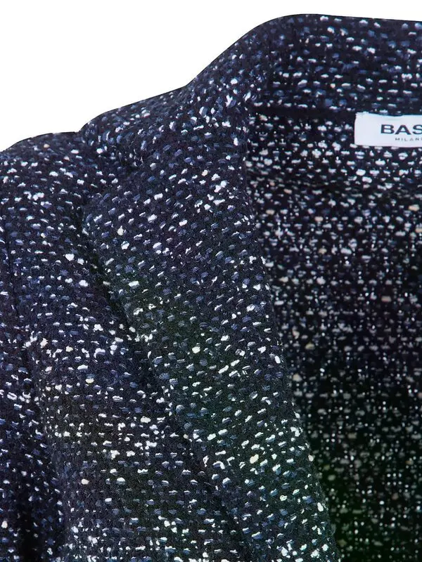 BASE Patterned Cotton Button Jacket